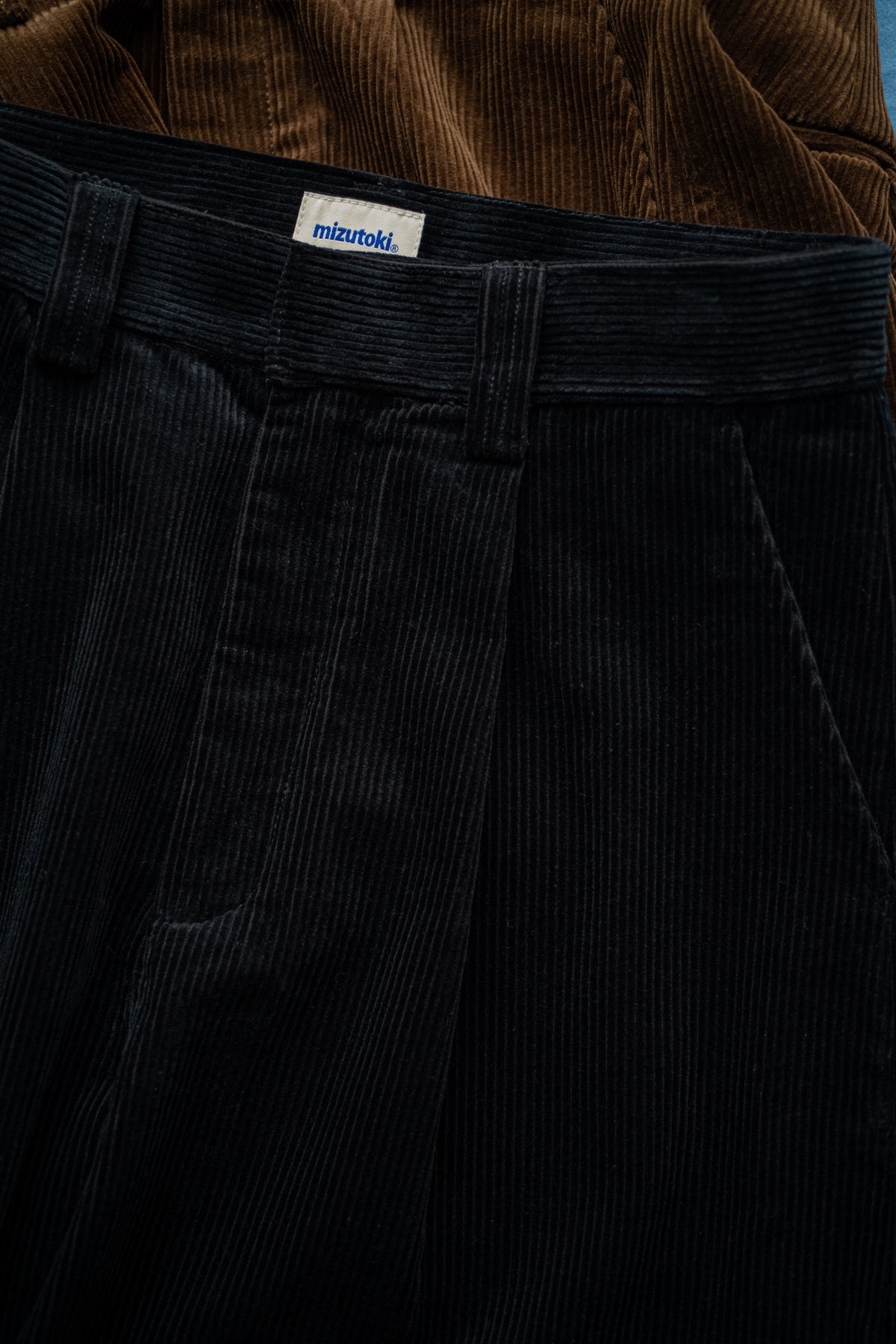 MIZUTOKI Corduroy Pants-Black Stone – 96Dragon Studio
