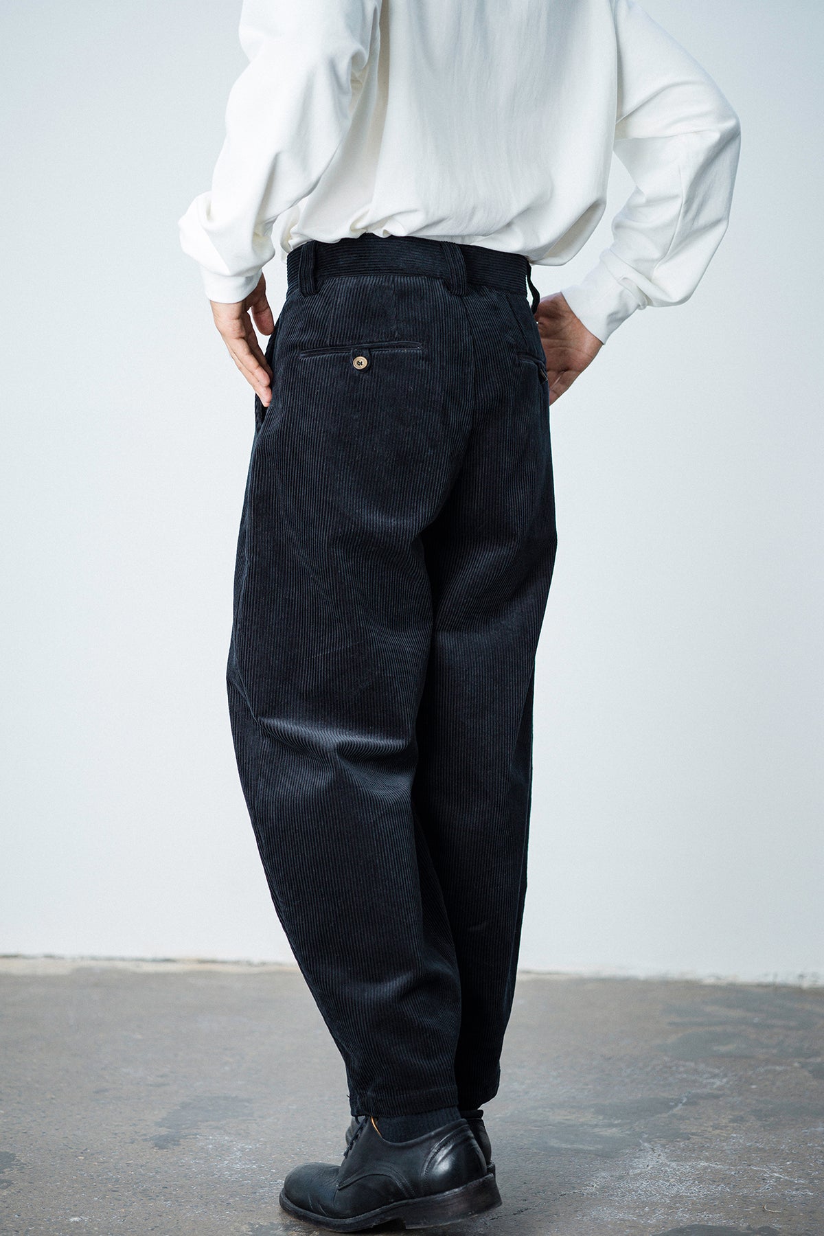 MIZUTOKI Corduroy Pants-Black Stone – 96Dragon Studio